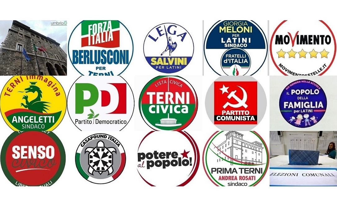 Terni Le Tredici Liste Voti E Percentuali Umbriaon