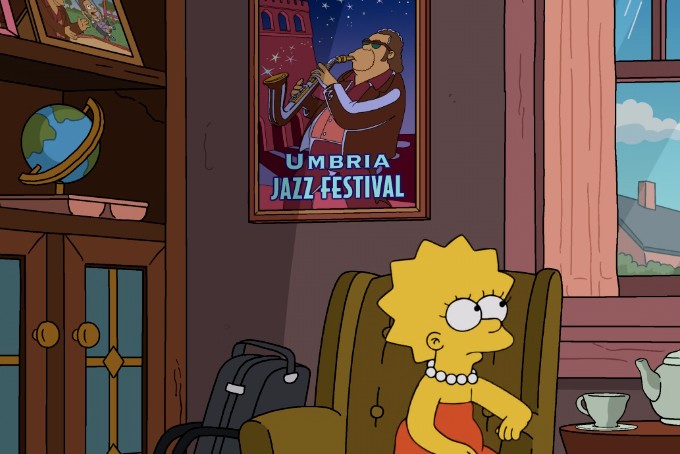Anche i Simpsons celebrano Umbria Jazz - UmbriaON
