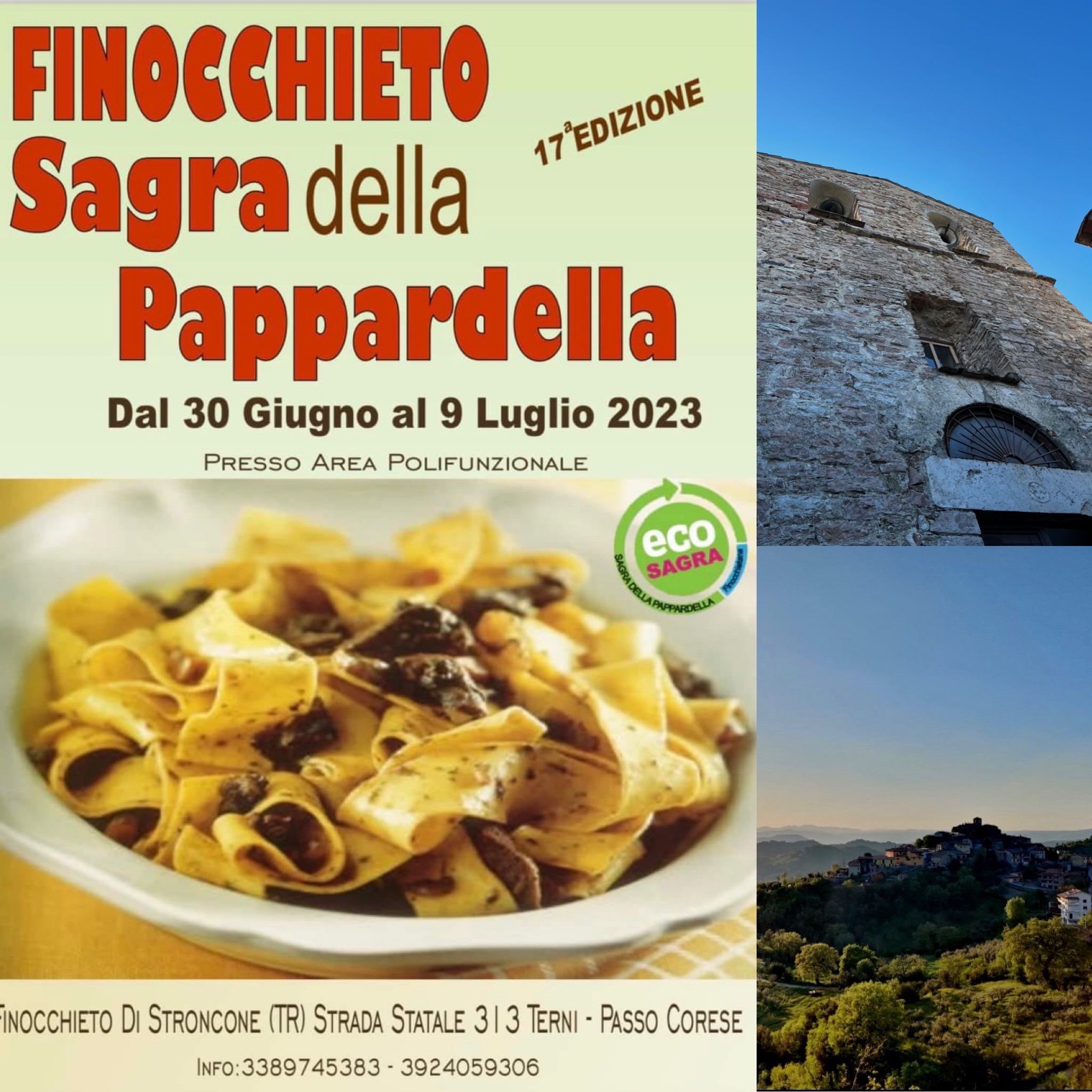 Stroncone, c'è la 17° sagra della pappardella a Finocchieto - UmbriaON