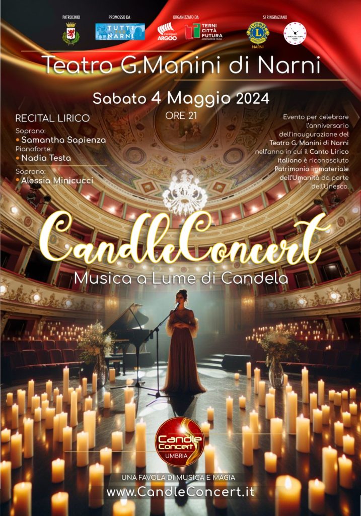Narni, c'è un recital lirico a lume di candela: in arrivo il ‘Candle ...