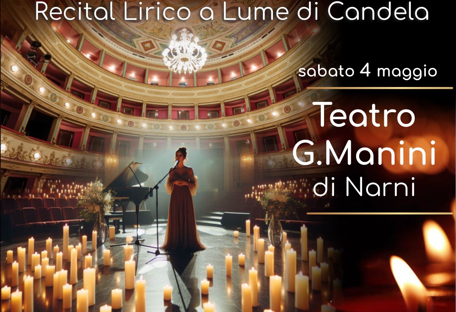 Narni, c'è un recital lirico a lume di candela: in arrivo il ‘Candle ...