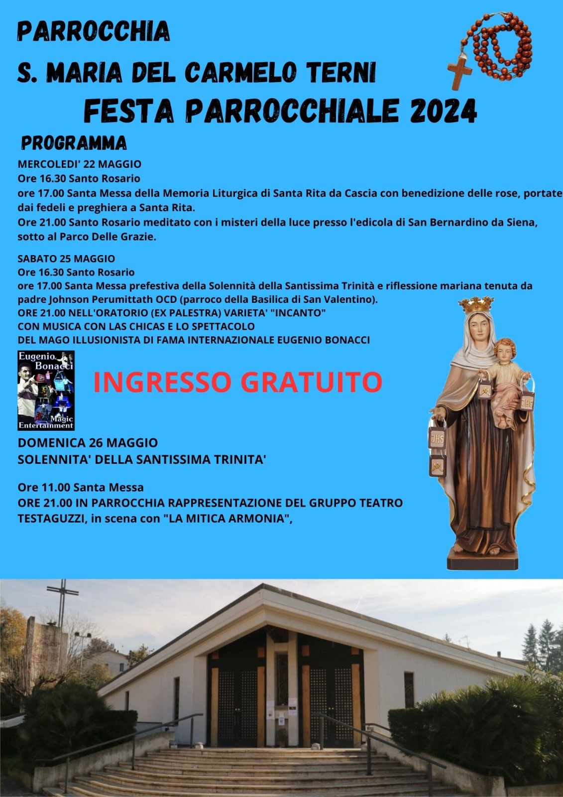 Terni, Villaggio Italia: mese mariano, rosario itinerante e festa ...