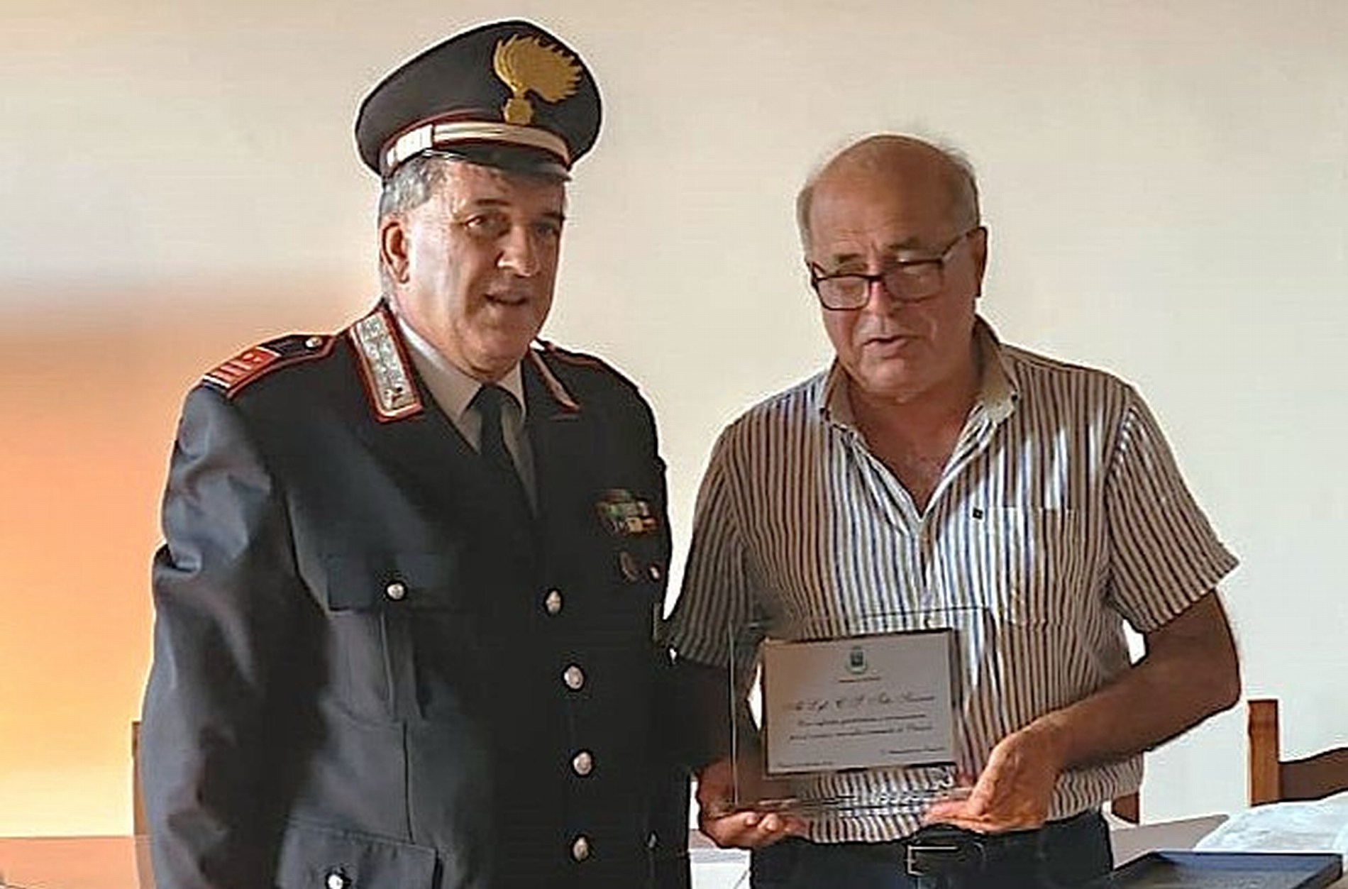 Otricoli saluta il comandante Tito Saveri: una vita nell'Arma - UmbriaON